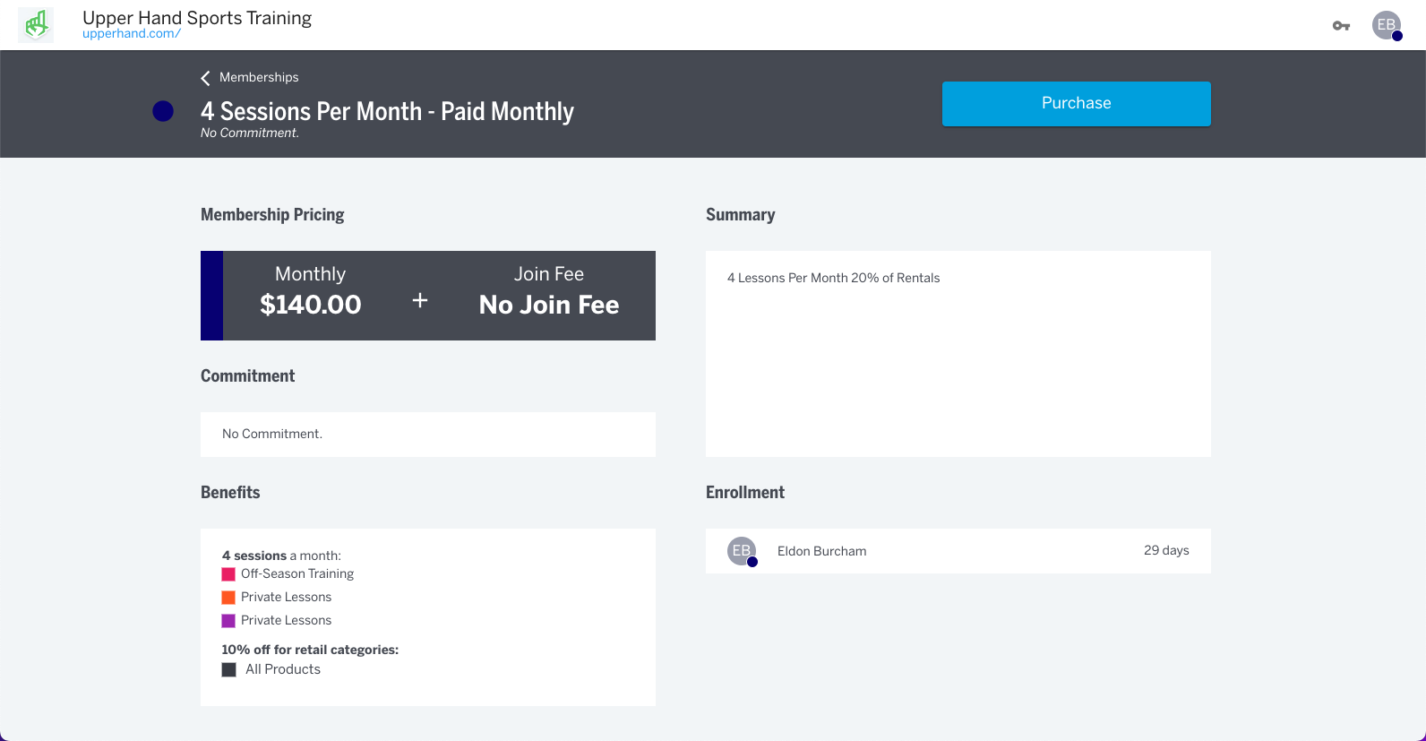 Membership Landing Page