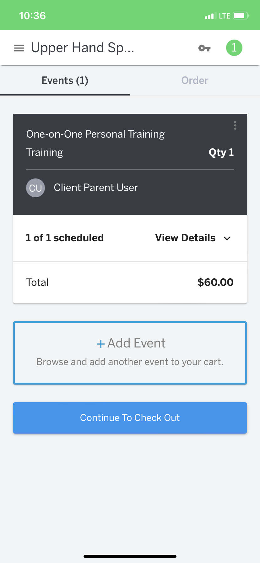 Schedule Session During Checkout