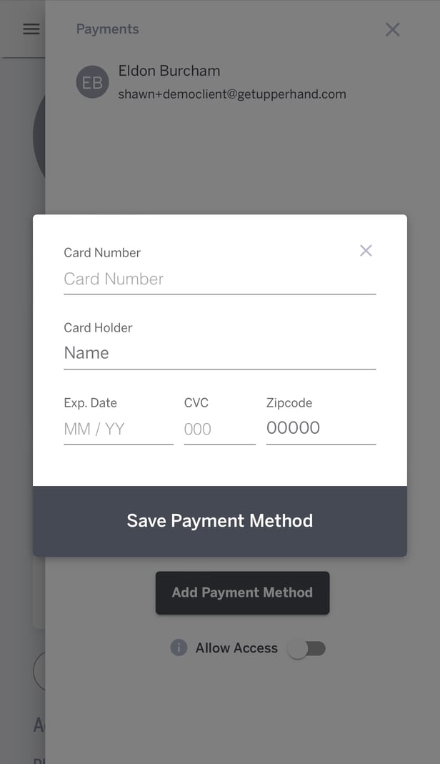 Add or Delete Payment Method